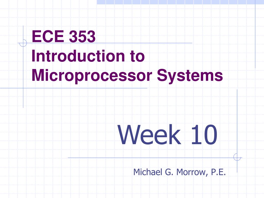 PPT - ECE 353 Introduction to Microprocessor Systems PowerPoint Presentation - ID:2806016