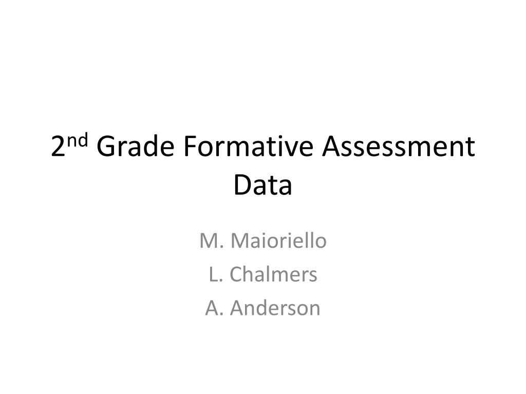 PPT - Analyzing 2nd Grade Formative Assessment Data for Reading and ...