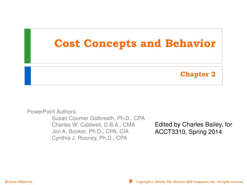 PPT - Cost Concepts and Behavior PowerPoint Presentation, free download ...