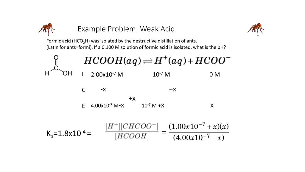 PPT - Example Problem: Weak Acid PowerPoint Presentation, free download ...
