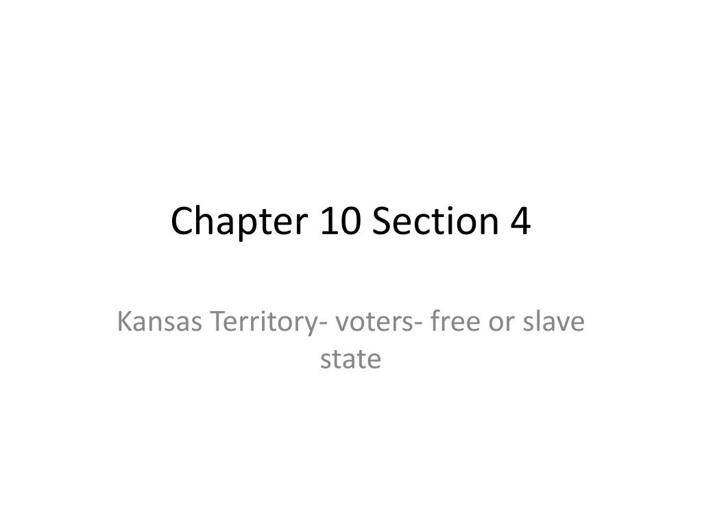 PPT - Turmoil and Tensions in Bleeding Kansas and Events Leading to ...