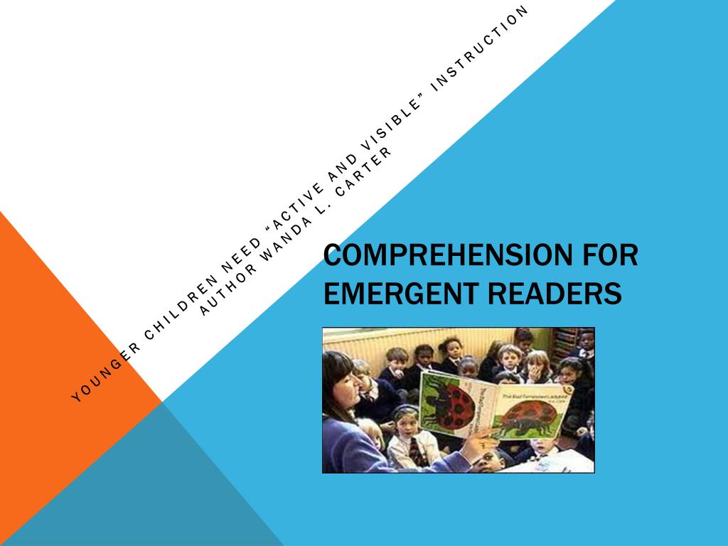 PPT - COMPREHENSION FOR EMERGENT READERS PowerPoint Presentation, free ...