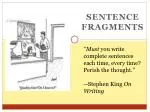 PPT - Sentence Fragments PowerPoint Presentation, free download - ID ...