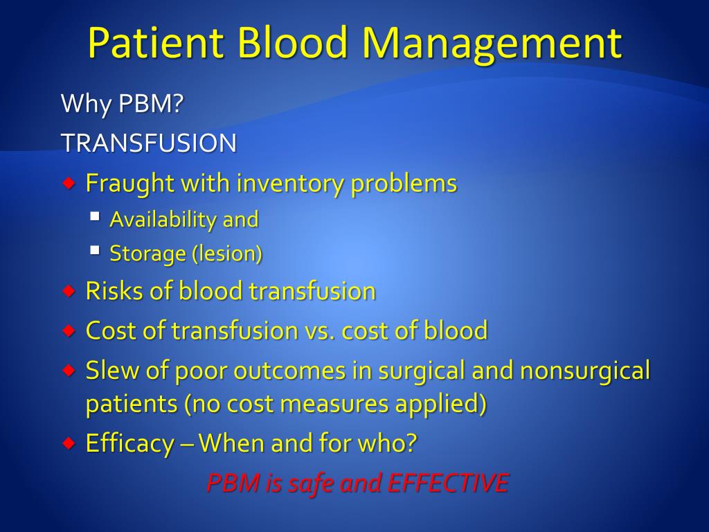 PPT - Patient Blood Management PowerPoint Presentation, free download ...