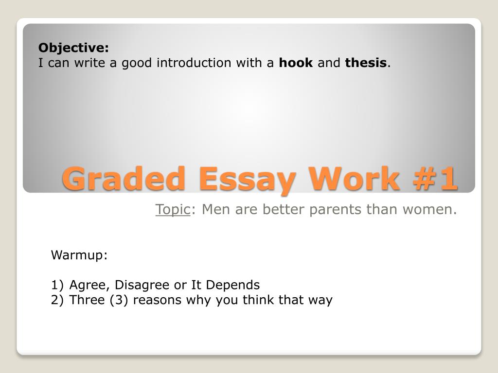 PPT - Graded Essay Work #1 PowerPoint Presentation, free download - ID ...