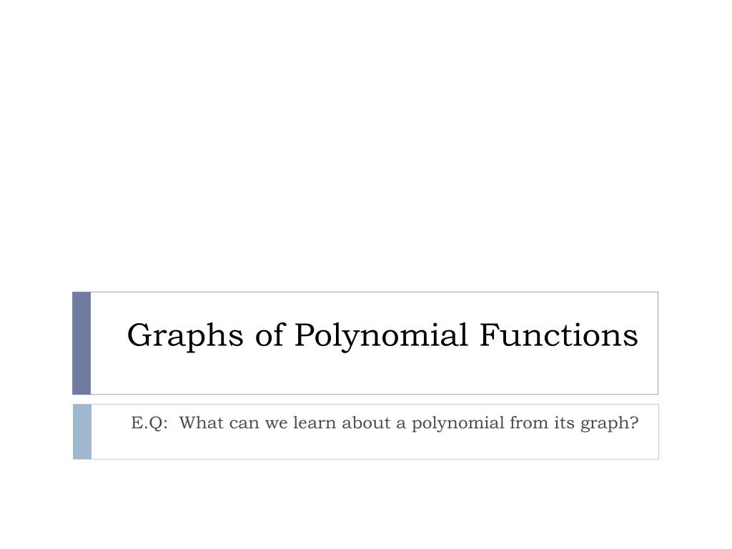 PPT - Graphs of Polynomial Functions PowerPoint Presentation, free ...
