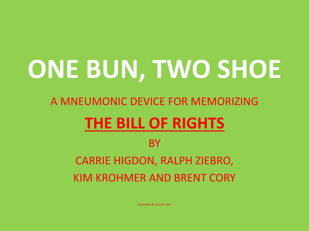 PPT - ONE BUN, TWO SHOE PowerPoint Presentation, free download - ID:2814233