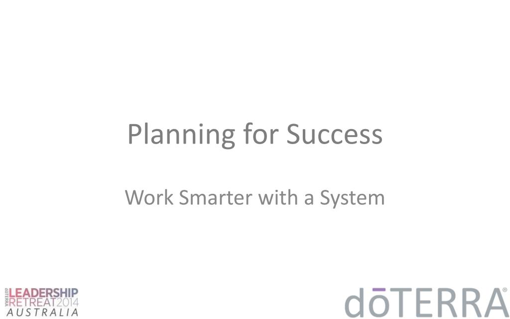 PPT - Planning for Success PowerPoint Presentation, free download - ID ...