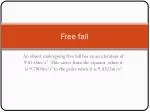 PPT - Free Fall PowerPoint Presentation, free download - ID:2616015