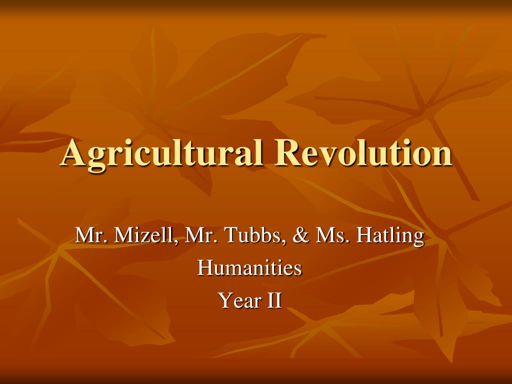 PPT - Agricultural Revolution PowerPoint Presentation, free download ...