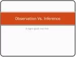 PPT - Observation vs. Inference PowerPoint Presentation, free download ...