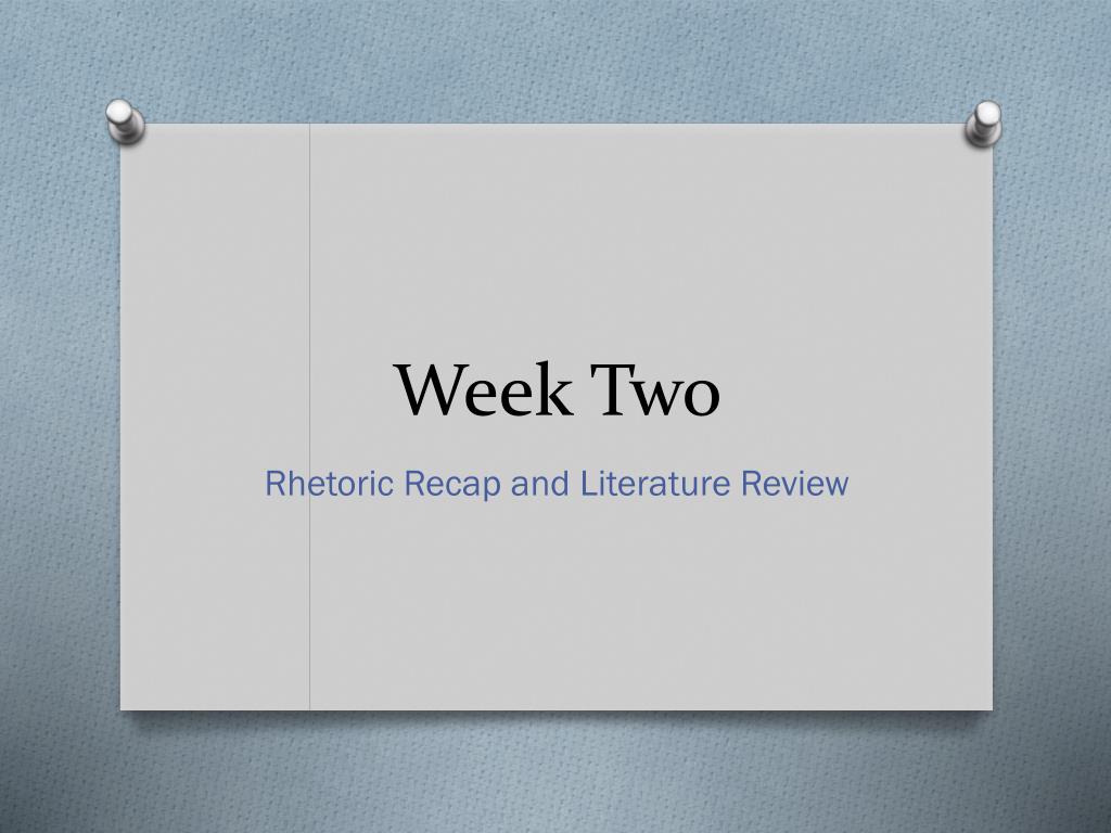 PPT - Week Two PowerPoint Presentation, free download - ID:2818724