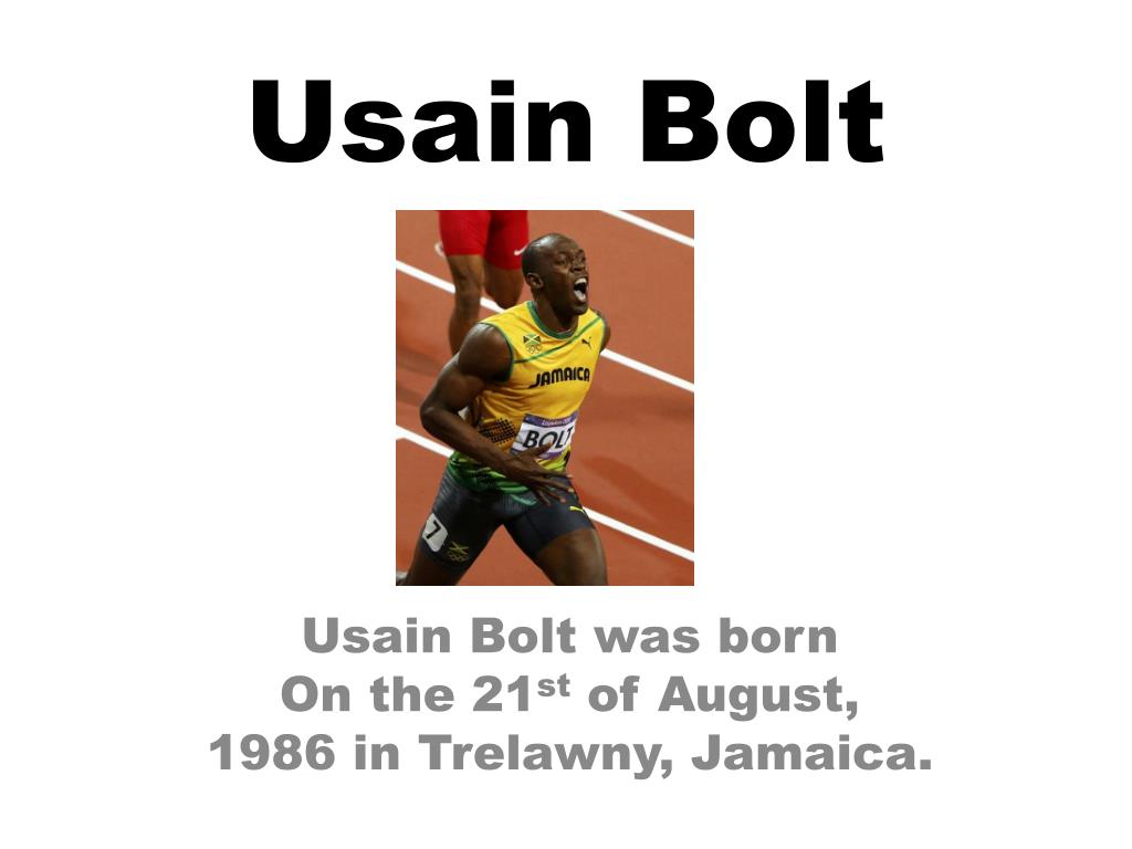 PPT - Usain Bolt PowerPoint Presentation, free download - ID:2818929