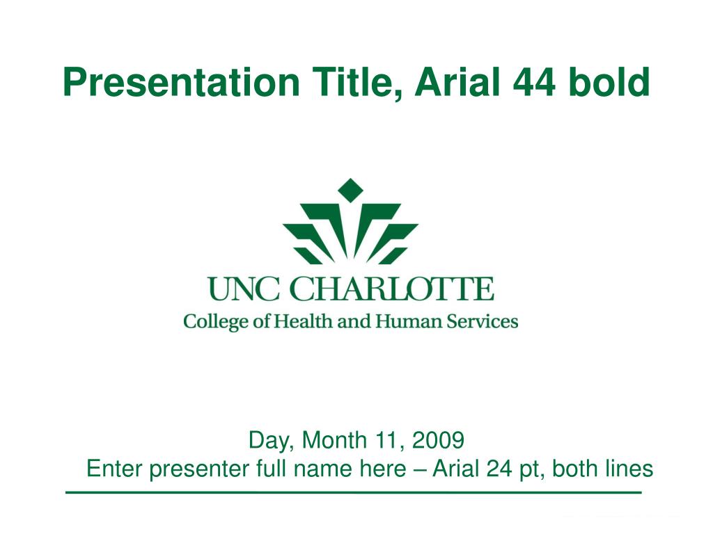 PPT - Presentation Title, Arial 44 bold PowerPoint Presentation, free ...