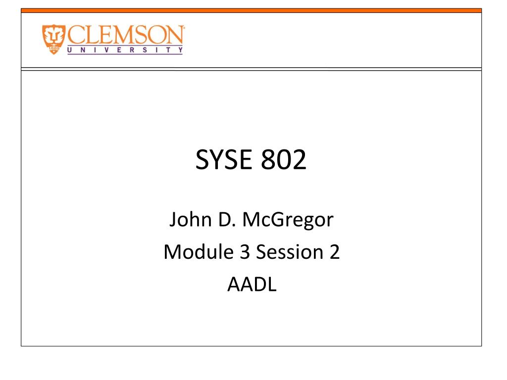 PPT - SYSE 802 PowerPoint Presentation, free download - ID:2819669