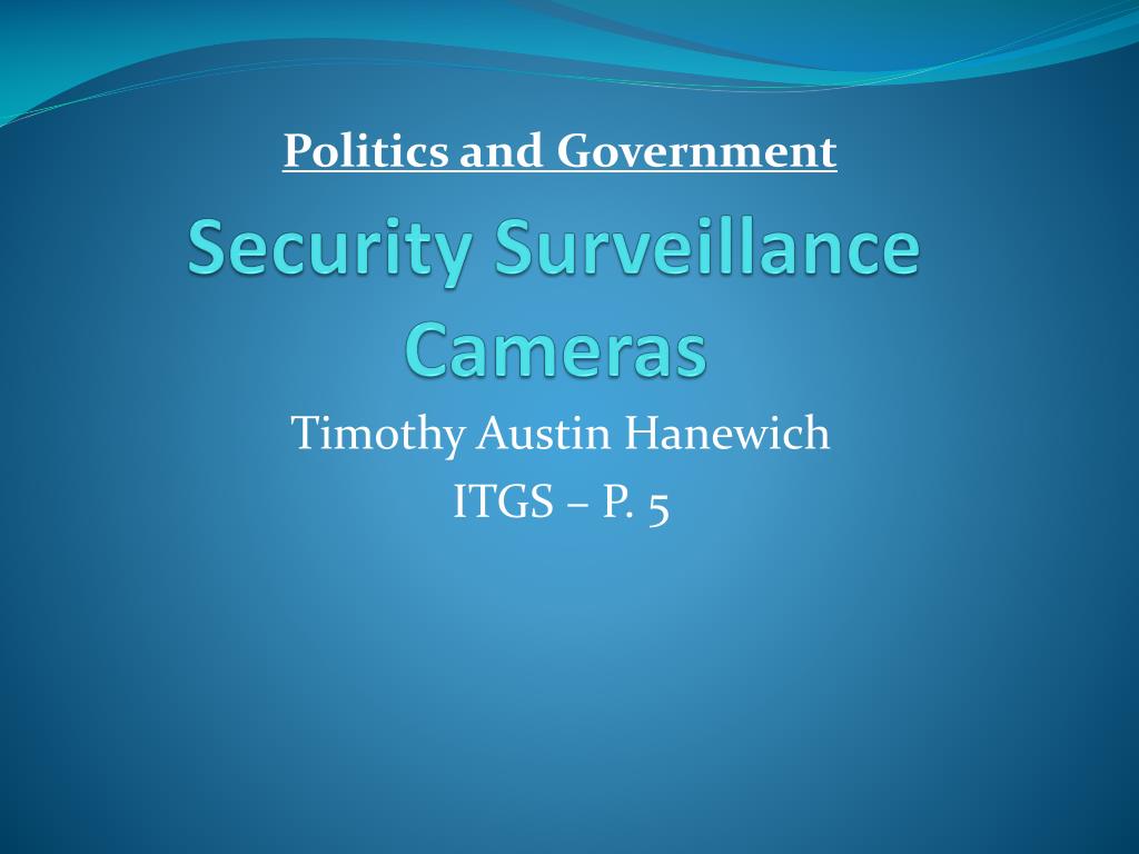 PPT - Security Surveillance Cameras PowerPoint Presentation, free ...