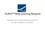 PPT - PLATO Learning, Inc. PowerPoint Presentation, free download - ID ...
