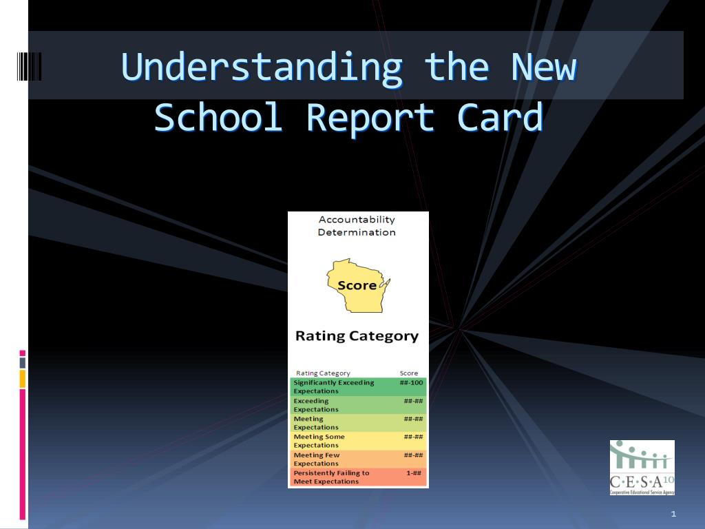 PPT - Understanding the New School Report Card PowerPoint Presentation ...