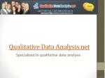 PPT - Qualitative Data Analysis PowerPoint Presentation, free download ...