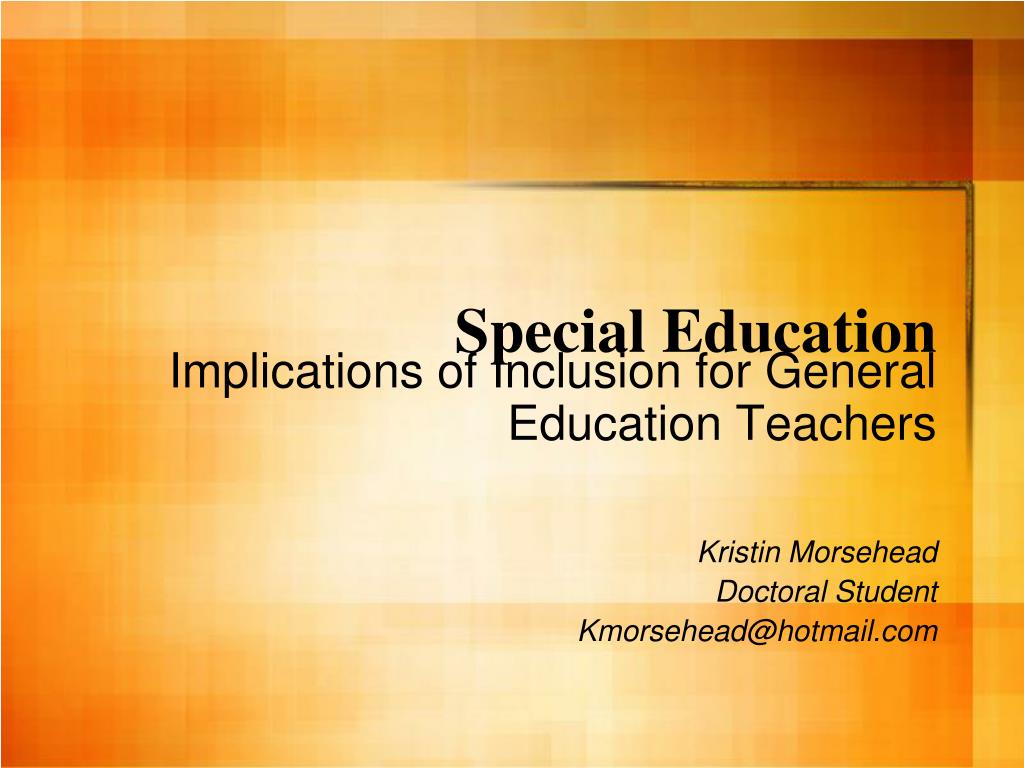 PPT - Special Education PowerPoint Presentation, free download - ID:2822333