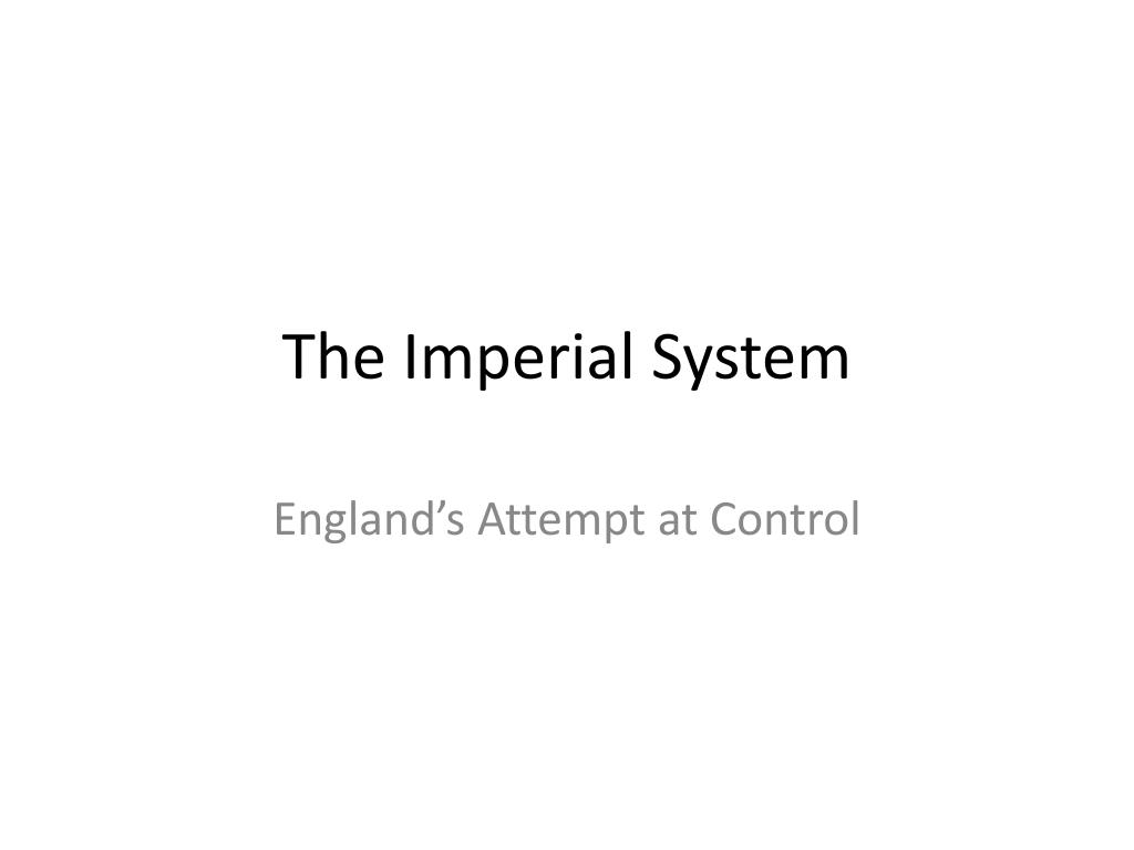 PPT - The Imperial System PowerPoint Presentation, free download - ID ...