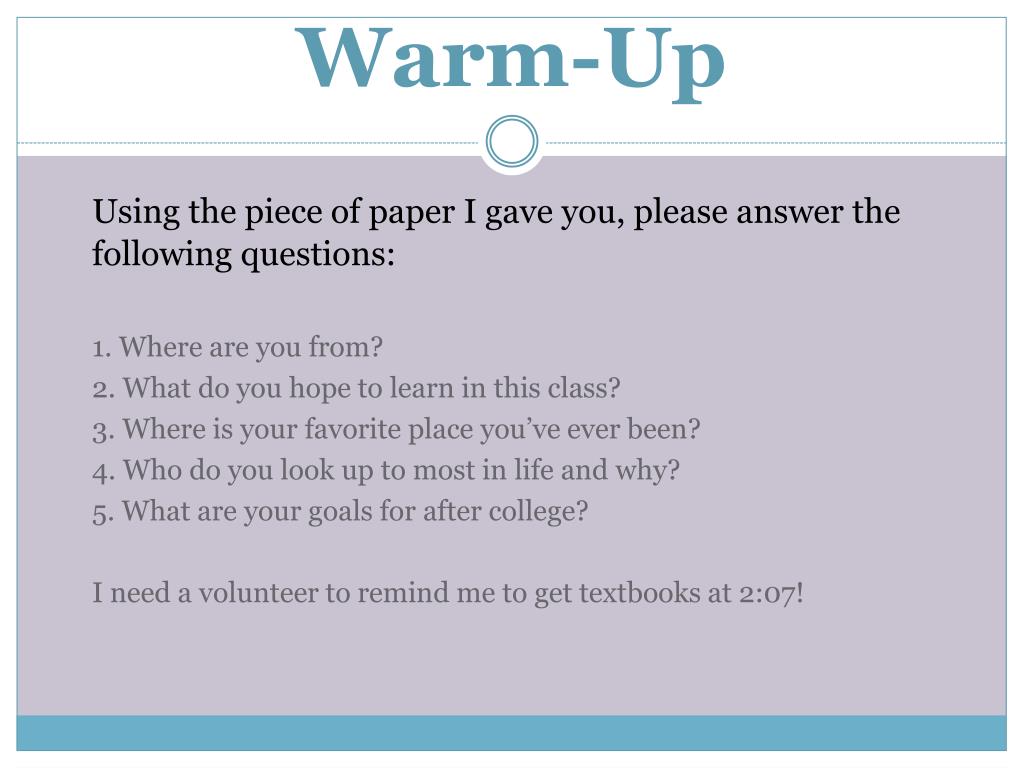 PPT - Warm-Up PowerPoint Presentation, free download - ID:2822653