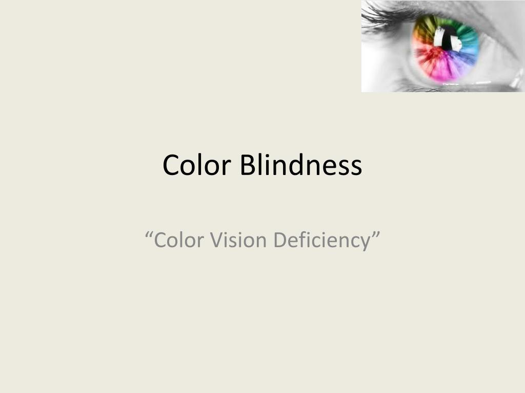 PPT - Color Blindness PowerPoint Presentation, free download - ID:2823550