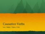 PPT - Causative Verbs - Free ESL Lesson Plan PowerPoint Presentation ...
