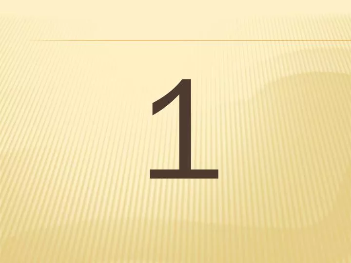 PPT - 1 PowerPoint Presentation, free download - ID:2824036