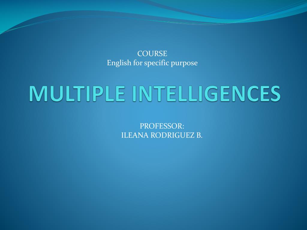 PPT - MULTIPLE INTELLIGENCES PowerPoint Presentation, free download ...