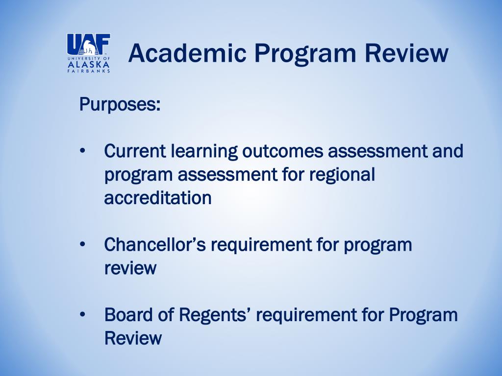 PPT - Academic Program Review PowerPoint Presentation, free download ...