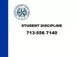 PPT - STUDENT DISCIPLINE PowerPoint Presentation, free download - ID ...