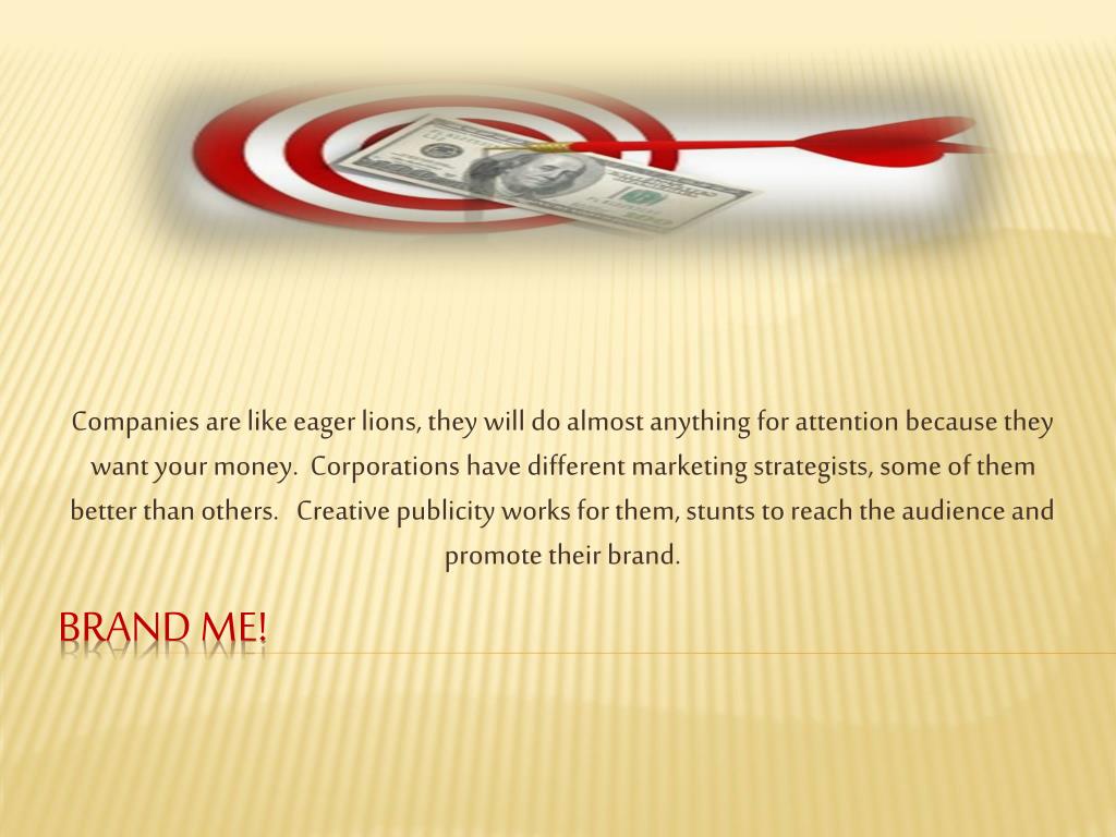 PPT - Brand Me! PowerPoint Presentation, free download - ID:2825712