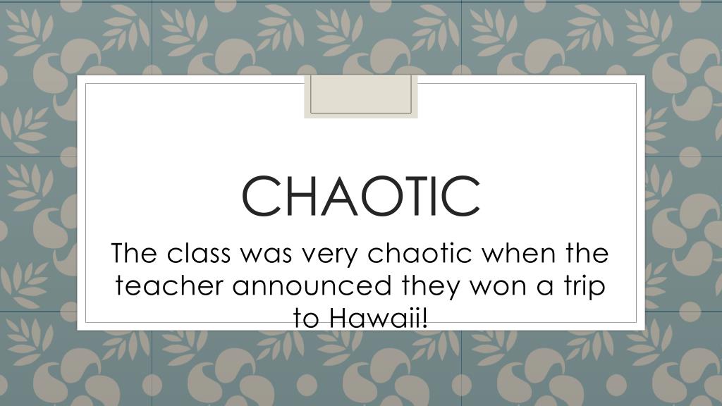 PPT - chaotic PowerPoint Presentation, free download - ID:2825922