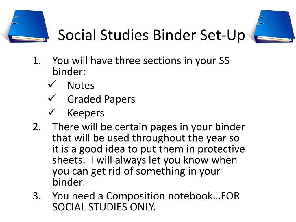 PPT - Social Studies Binder Set-Up PowerPoint Presentation, free ...