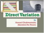 PPT - Direct Variation PowerPoint Presentation, free download - ID:2464649
