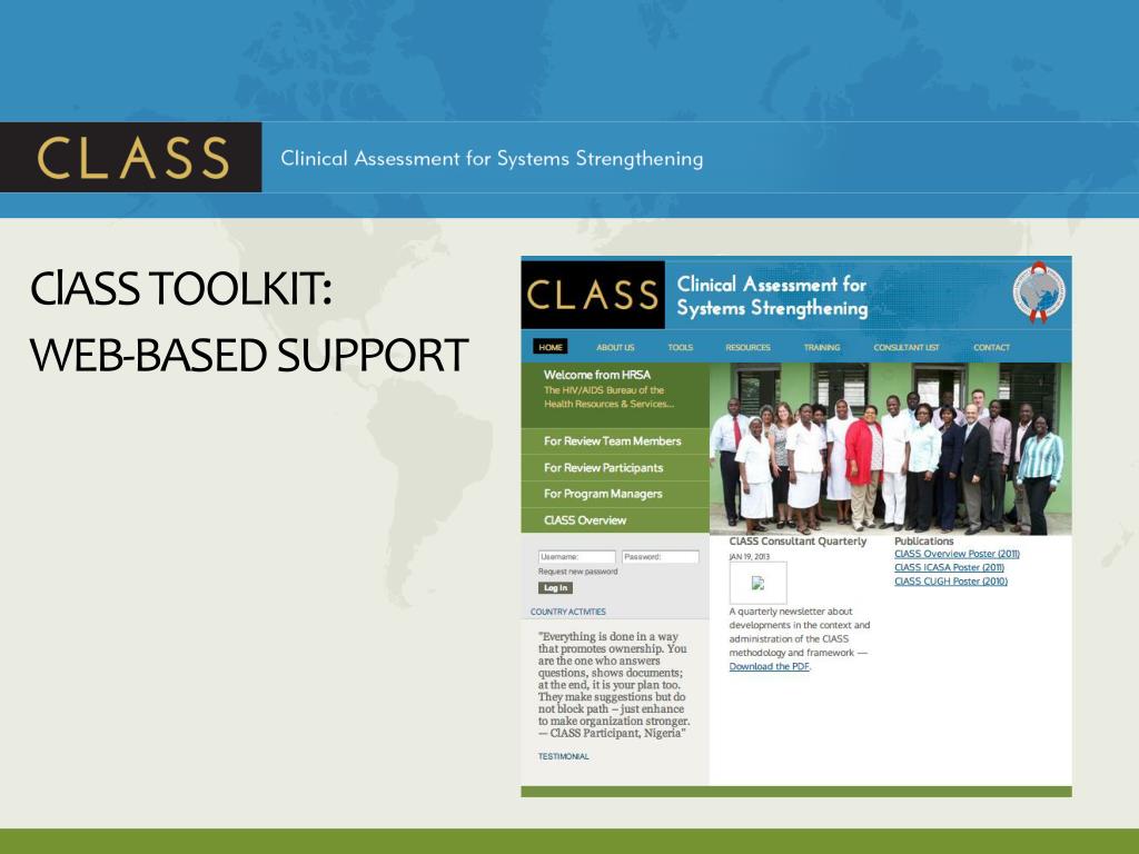 PPT - ClASS Toolkit Support Session PowerPoint Presentation, free ...