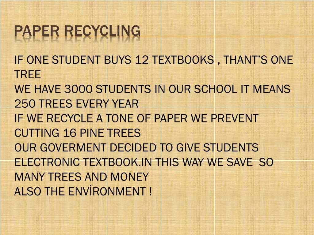 PPT - paper RecyclING PowerPoint Presentation, free download - ID:2831676