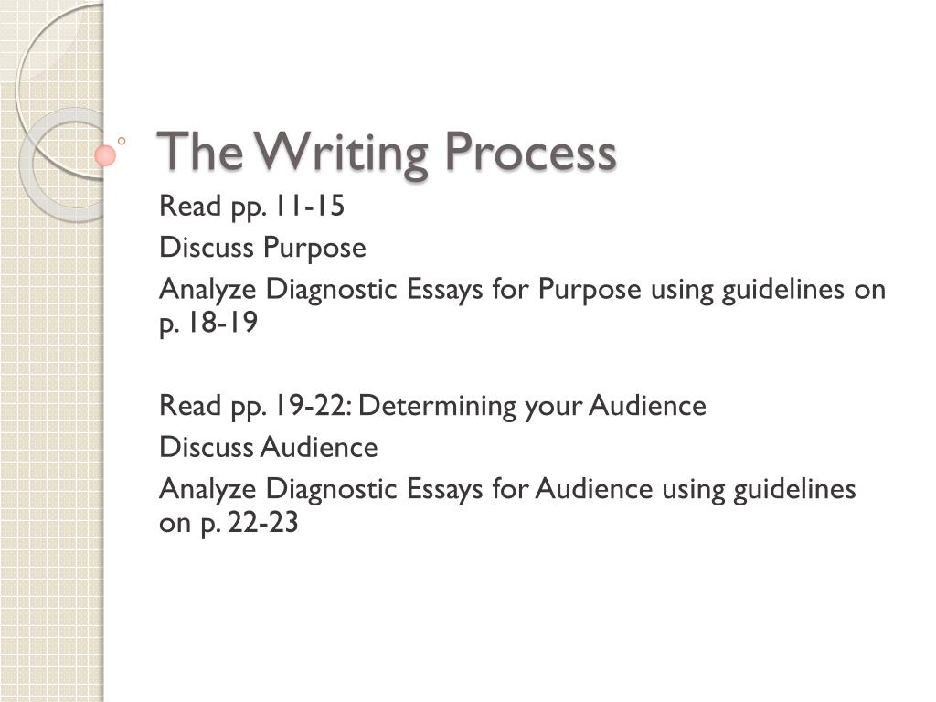 PPT - Writing Process: Purpose and Audience Analysis Guidelines ...