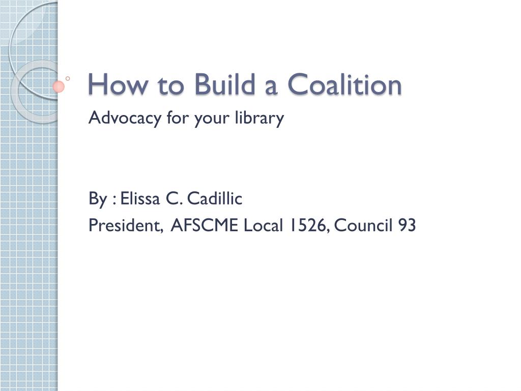 PPT - How to Build a Coalition PowerPoint Presentation, free download ...