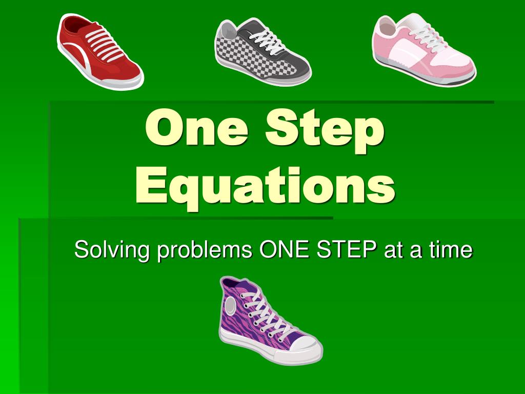 PPT - One Step Equations PowerPoint Presentation, free download - ID ...