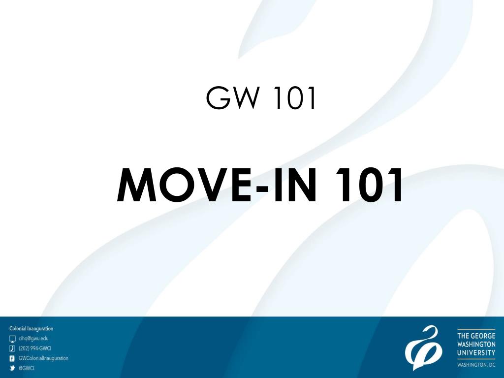 PPT - GW 101 MOVE-IN 101 PowerPoint Presentation, free download - ID ...