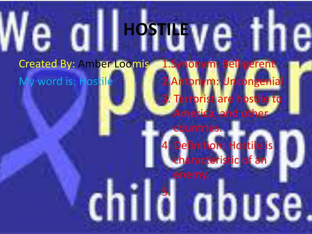 PPT - HOSTILE PowerPoint Presentation, free download - ID:2833317