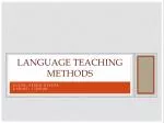 PPT - Approaches and Methods in Language Teaching PowerPoint ...