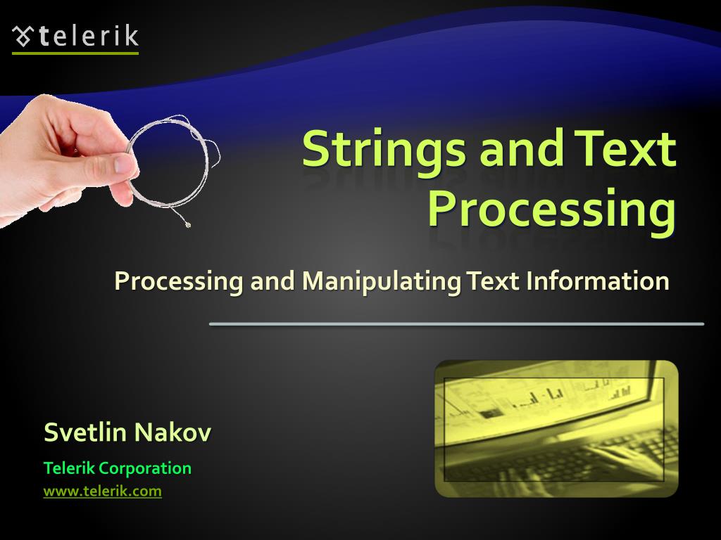 PPT - Strings and Text Processing PowerPoint Presentation, free ...