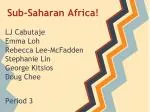 PPT - SUB-SAHARAN AFRICA PowerPoint Presentation, free download - ID ...