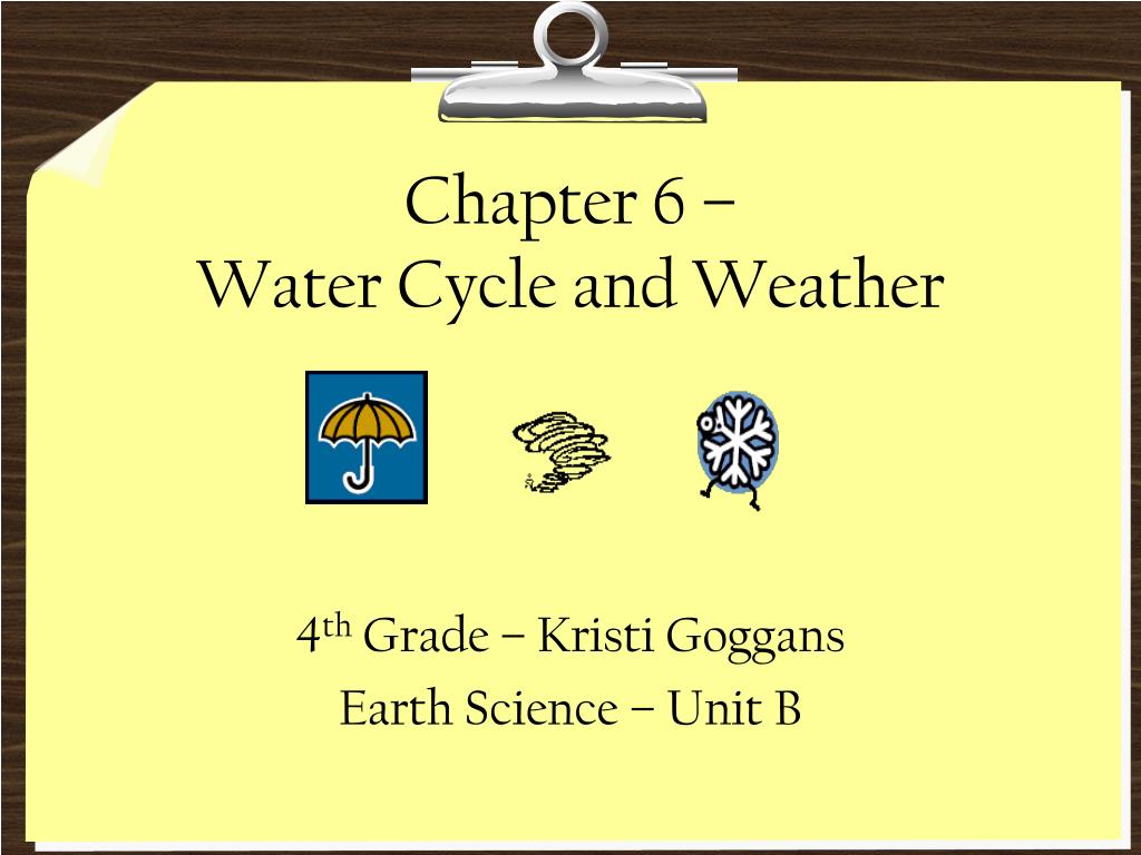 PPT - Chapter 6 – Water Cycle and Weather PowerPoint Presentation, free ...