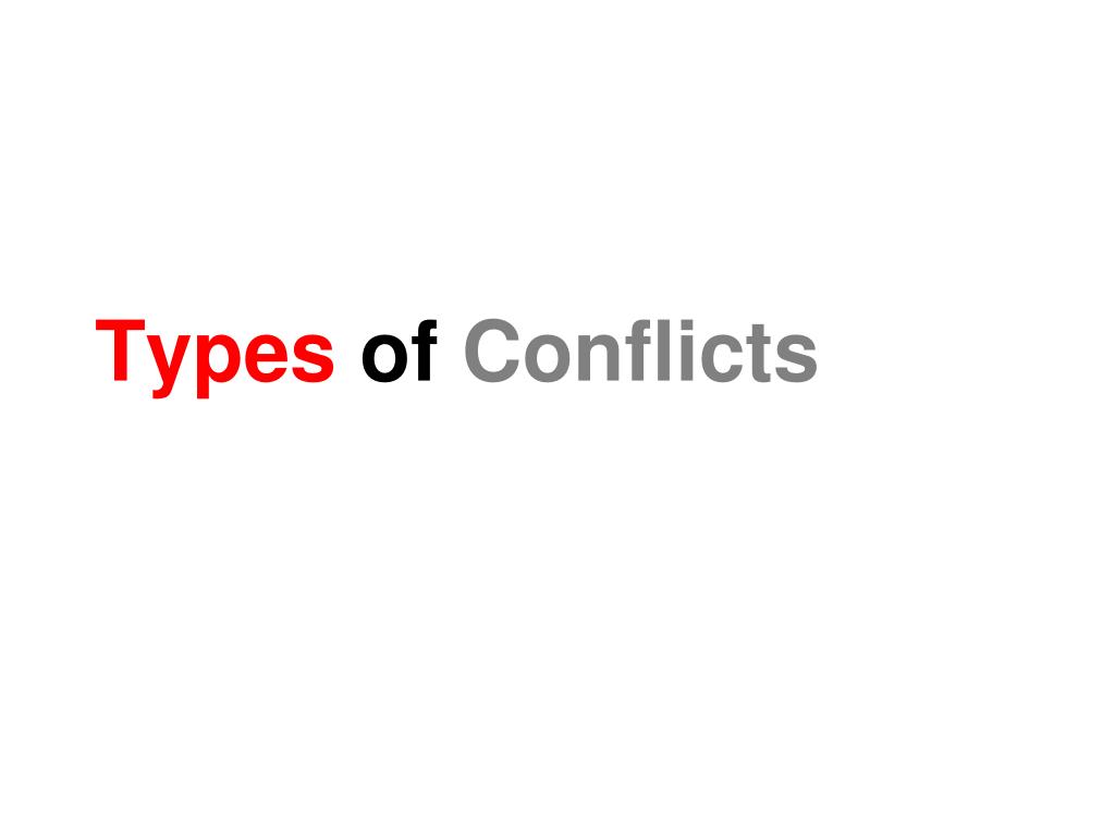 PPT - Types of Conflicts PowerPoint Presentation, free download - ID ...