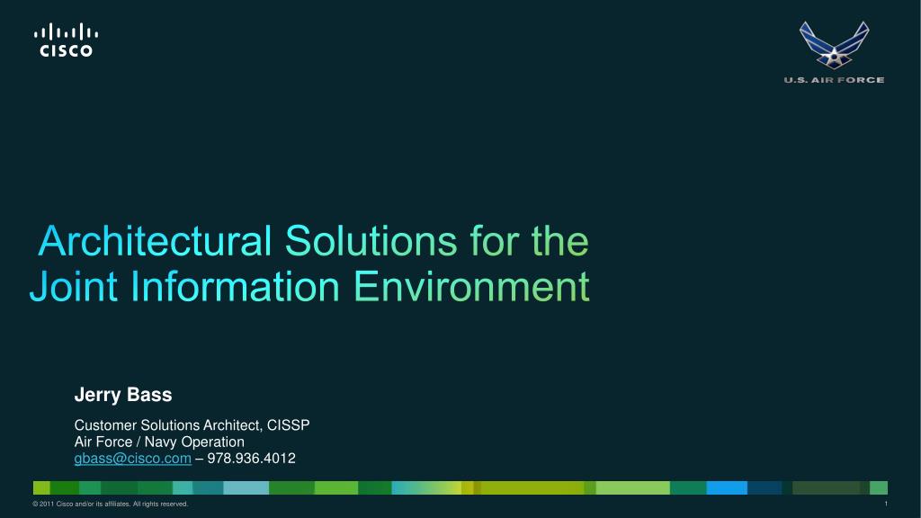 PPT - Architectural Solutions for the Joint Information Environment ...