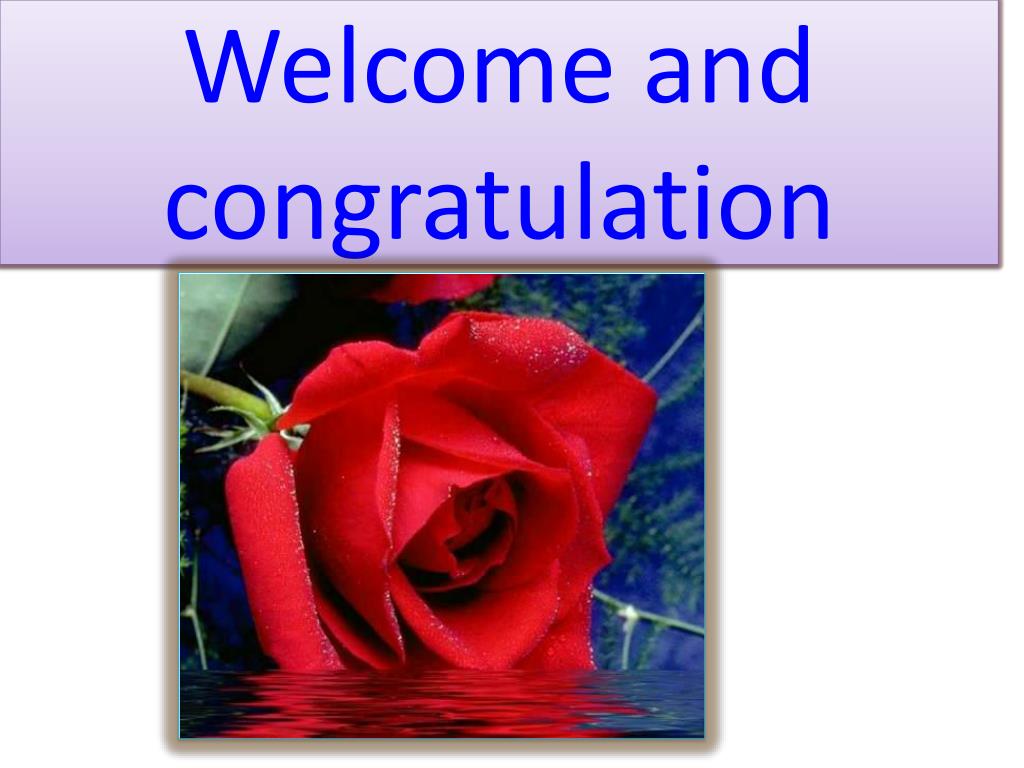 PPT - Welcome and congratulation PowerPoint Presentation, free download ...
